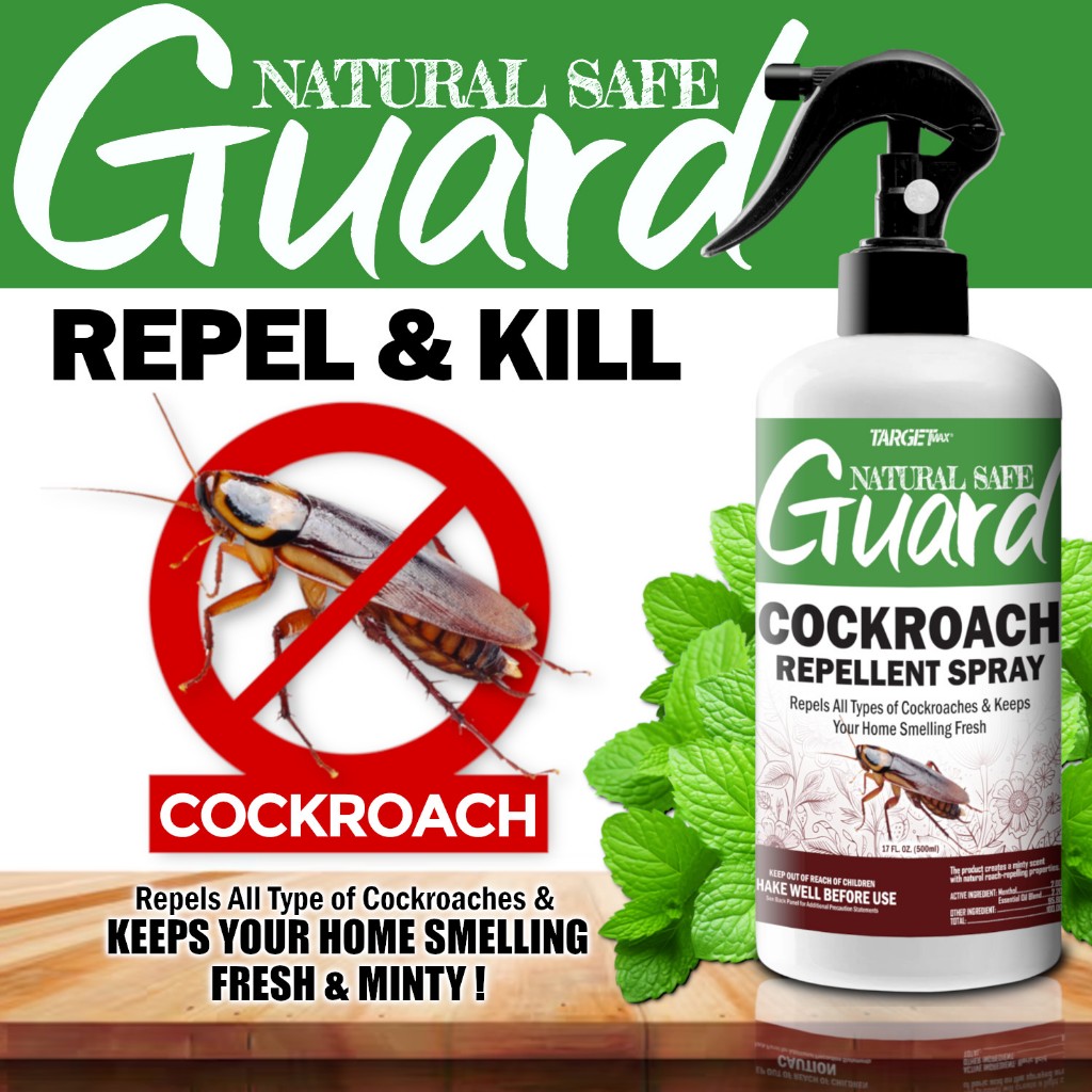 TARGET MAX 【100% Natural & Safe】 Cockroach Repellent Spray Killer ...