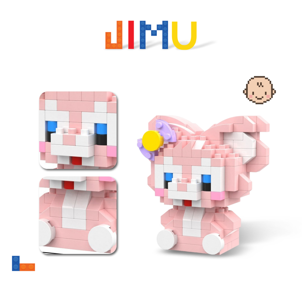 JIMU Plain Baby Block Series Q5002 Liina Bel Cute Cartoon Nano Block ...
