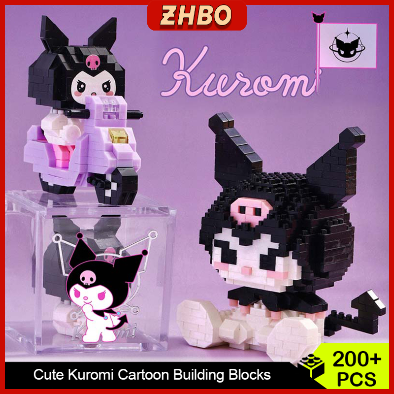 现货 库洛米积木 Kuromi Diamond Small Particle Building Blocks Cartoon Doll ...