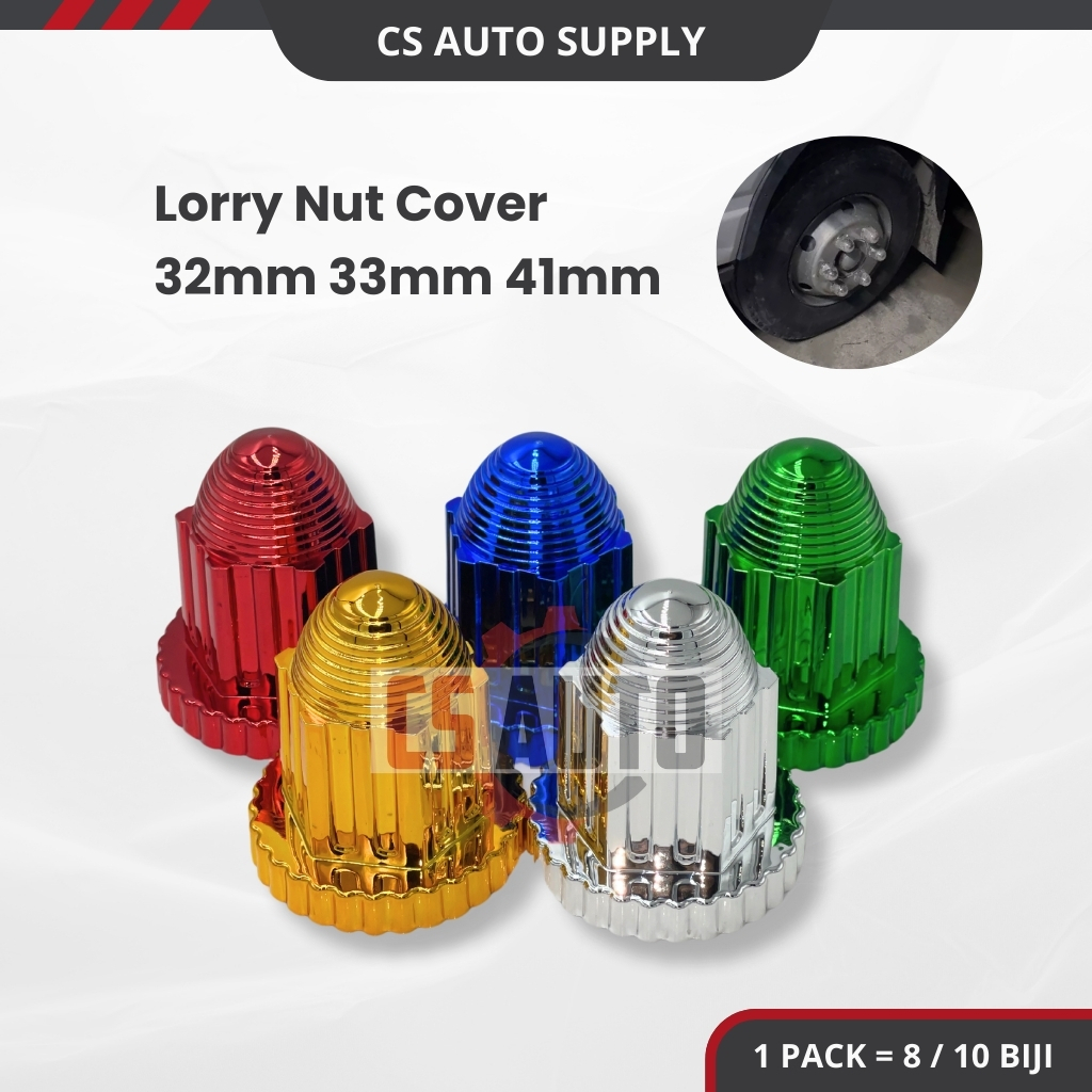CS Lorry Truck Cover Nut Volvo Scania Hino Isuzu 32mm-41mm Tayar Nut ...