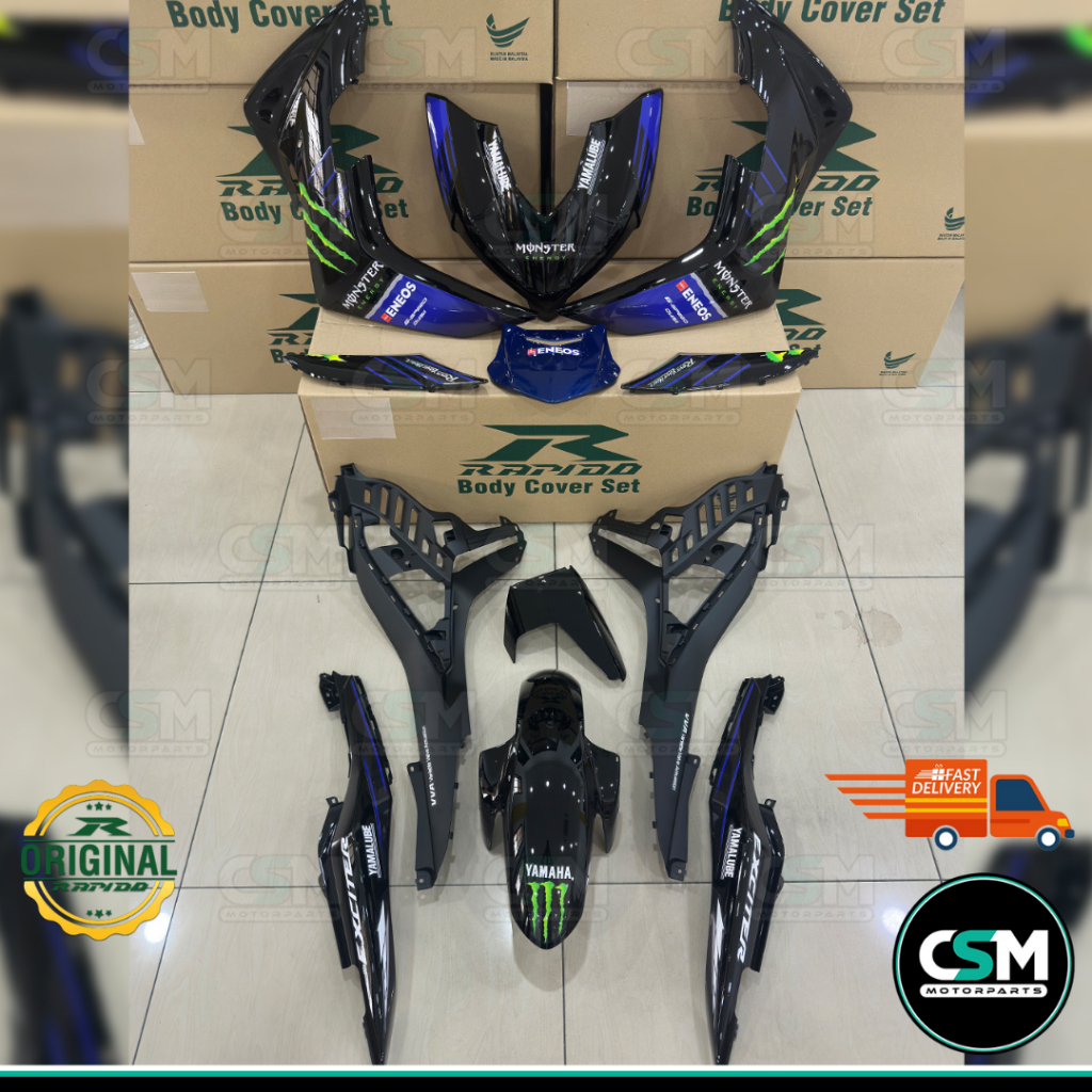 [READY STOCK] Coverset Bodyset Yamaha Y16 Y16ZR V2 ABS Exciter 155 VVA ...