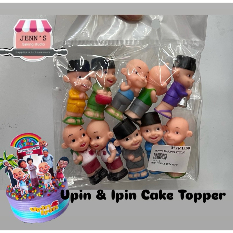 [Ready Stock] Upin & Ipin Cake Topper | Upin Ipin Topper Set Kek Deco ...