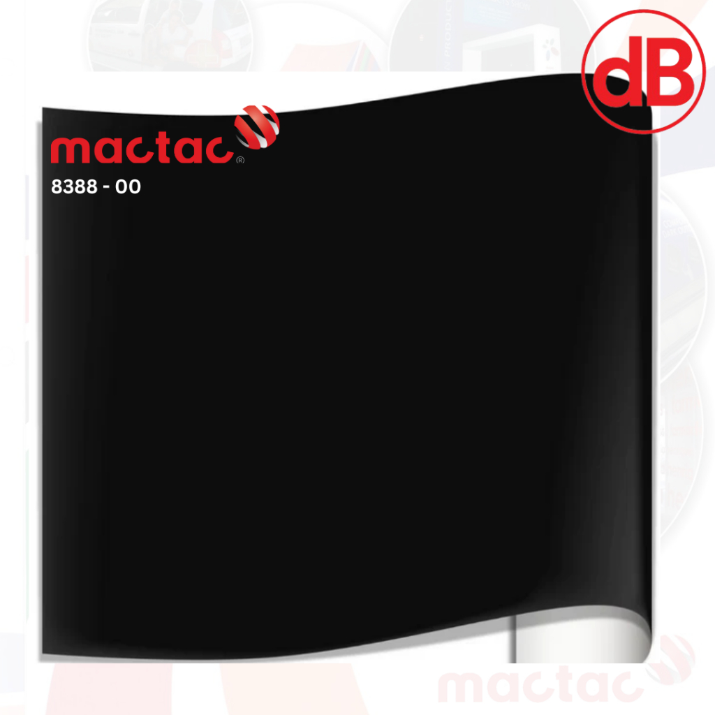 Mactac Sticker 8388 - 00 Matt Black ( loose @ ft ) | Shopee Malaysia