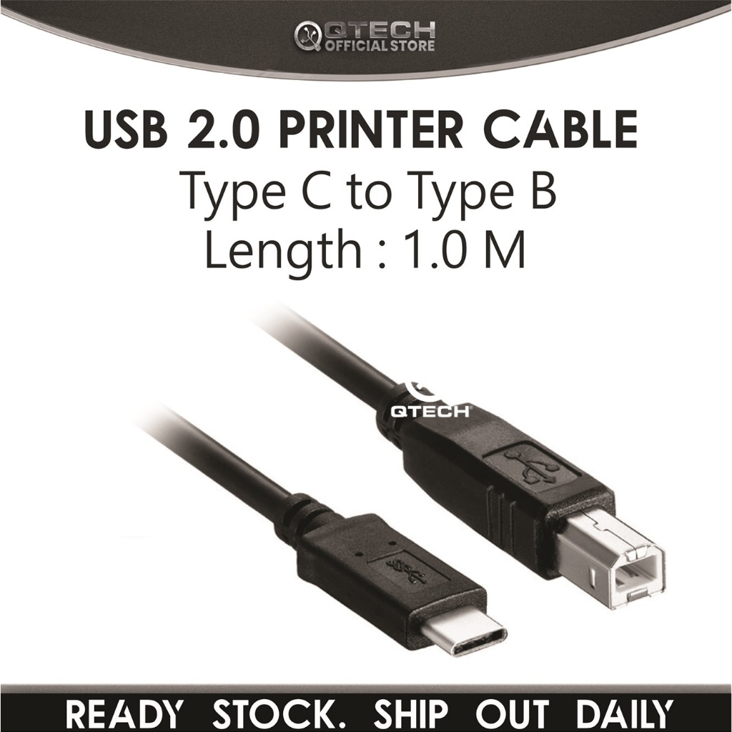 USB Type C to Type B (Printer) Cable 1.0m | Shopee Malaysia