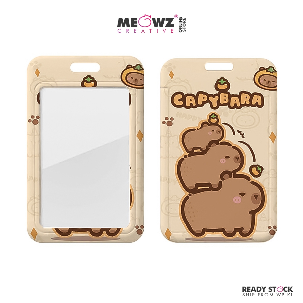 Capybara Card Holder Lanyard with McD MekDi Costume Name Tags With ...