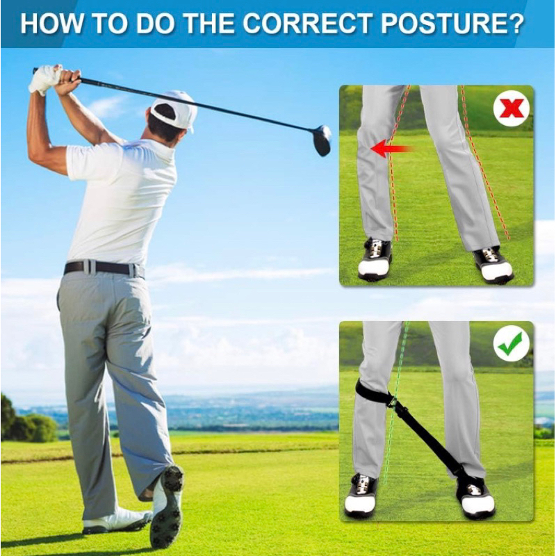 Golf Leg Training Belt - Leg Correction Belt for Golfs Golf Swing ...