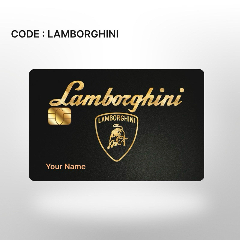 Code : Lamborghini Metal Card | Shopee Malaysia