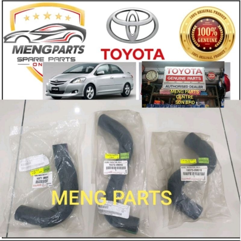 ORIGINAL VIOS NCP93 2007Y-2012Y RADIATOR TOP HOSE ,CENTRE HOSE ,LOWER ...