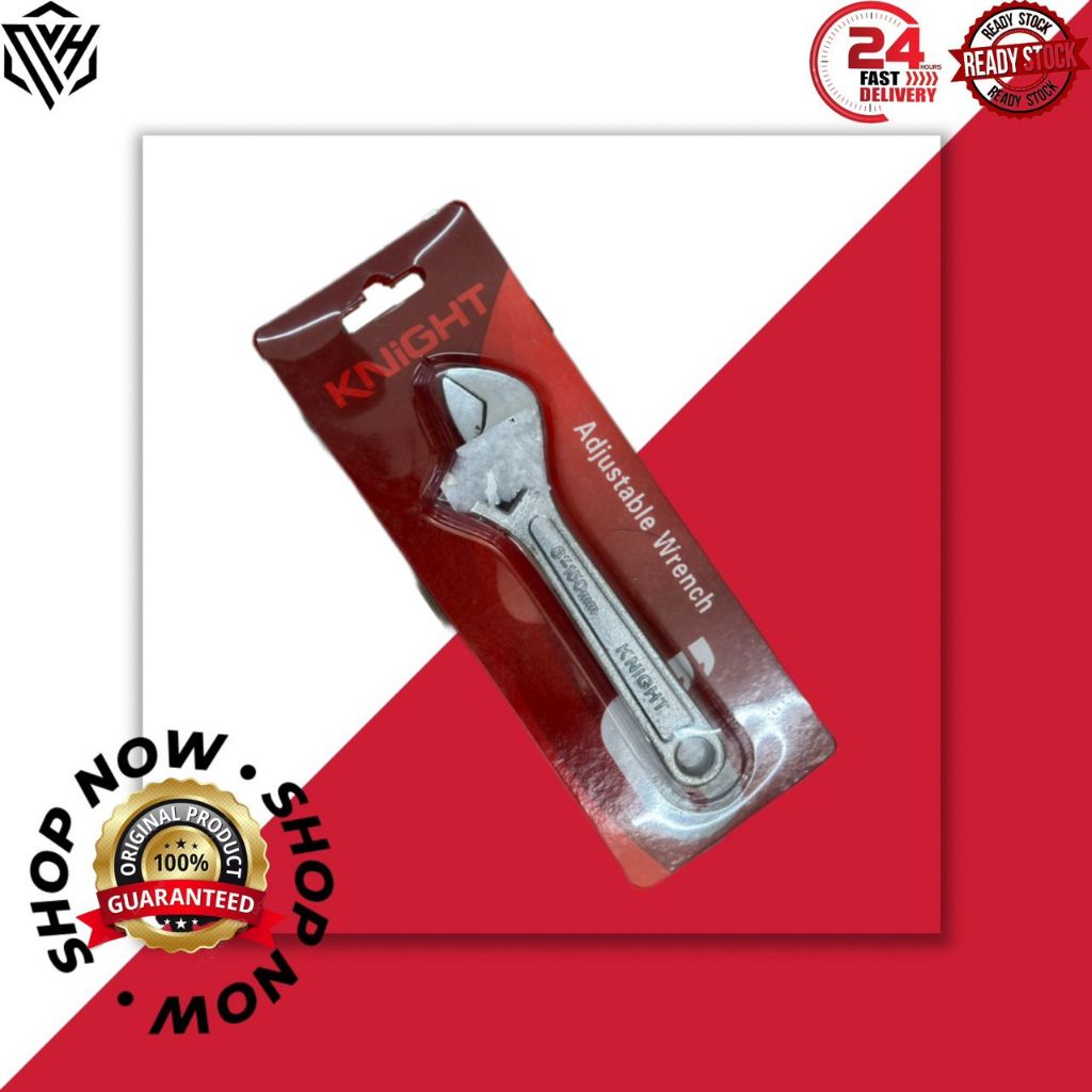 KNIGHT SWITCH SPANNER ADJUSTABLE WRENCH SPANAR HIDUP (6" / 8" / 10 ...
