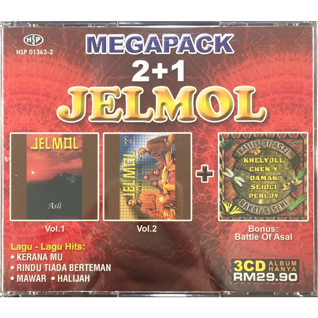 Jelmol Megapack 2+1 (3 CD) | Shopee Malaysia