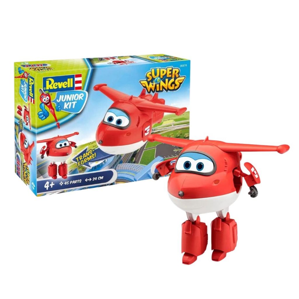 Revell Junior Kit Level 1 Disney Super Wings (Plane Transforms Robot ...