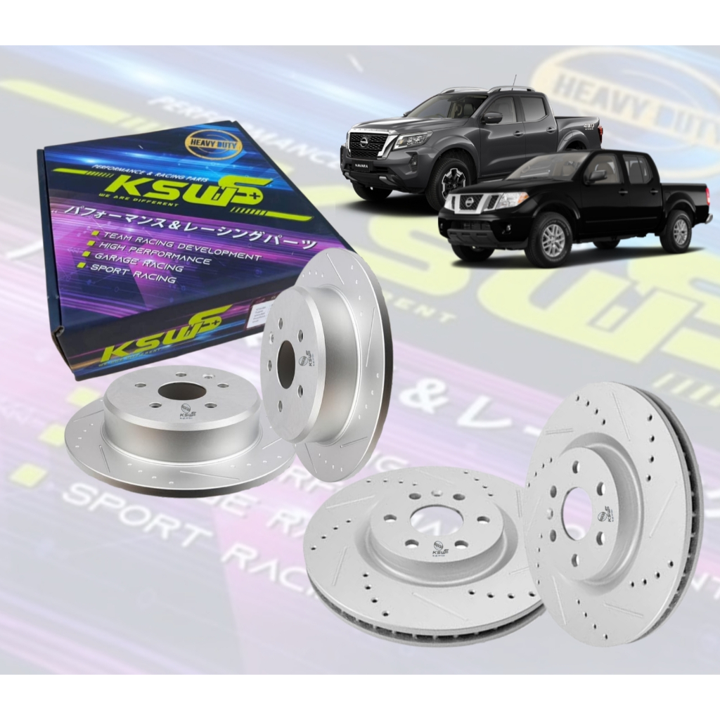 Nissan Navara 2008/ Navara NP300 2015 Front KSW Performonce Brake Disc ...