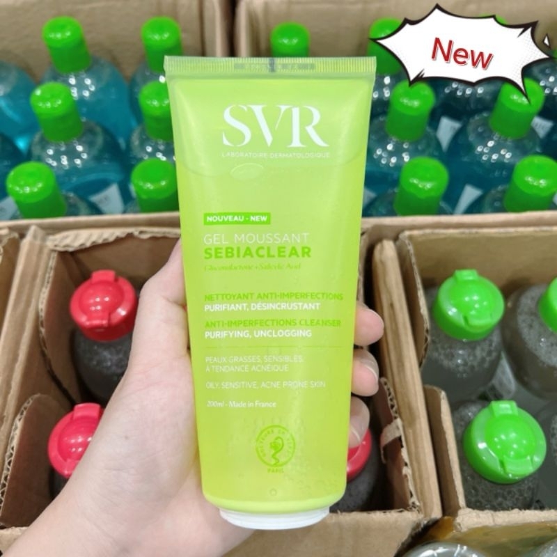 100% original _ Cleanser SVR Sebiaclear Gel Moussant 200ml Genuine ...