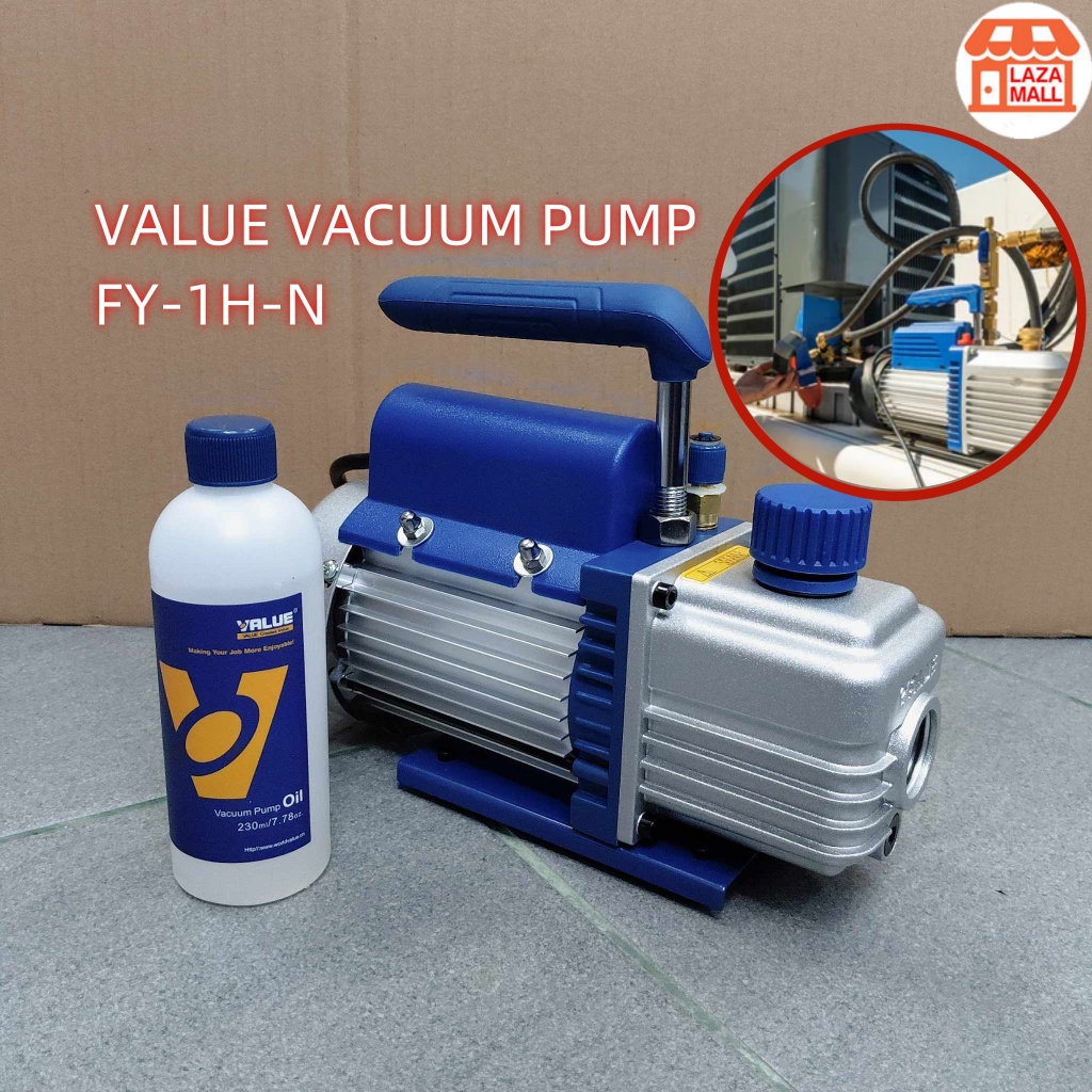 2.12CFM VALUE VACUUM PUMP FY-1H-N 1/4HP SINGLE STAGE AIR CONDITIONING ...
