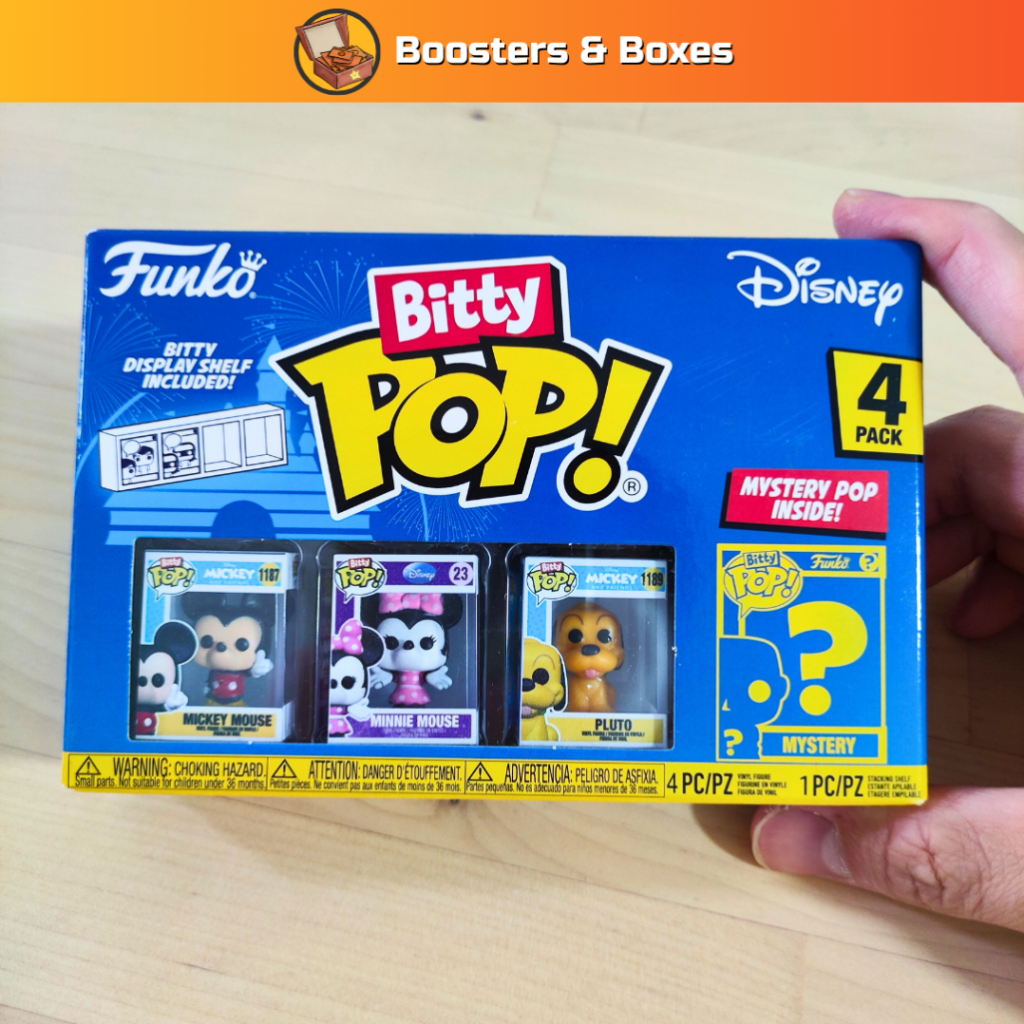 Funko Bitty Pop! Disney Mini Collectible Toys 4-Pack - Mickey Mouse, Minnie Mouse, Pluto ...