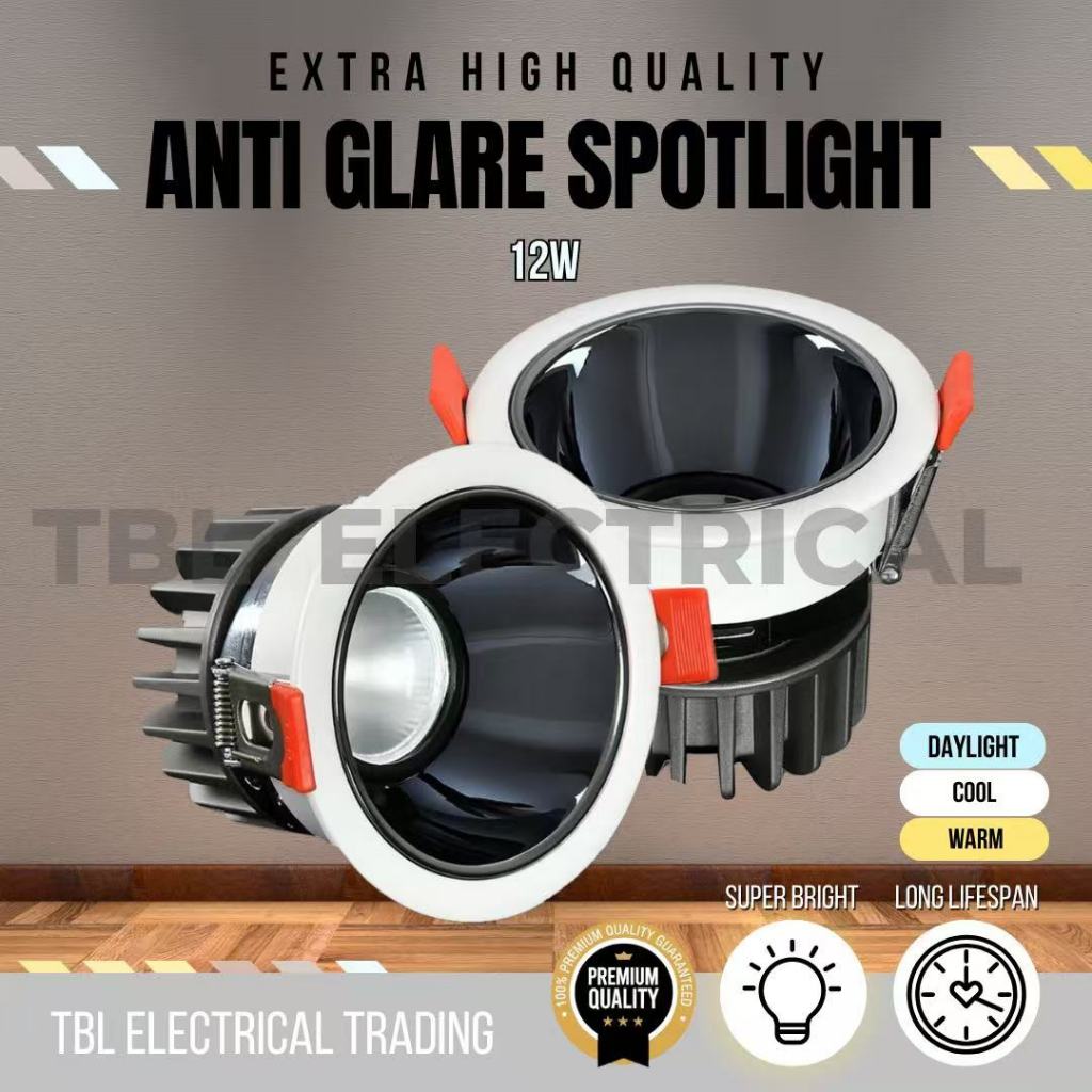 🔥Anti Glare🔥 LED 12W Eyeballl Recessed Spotlight LED Eyeball COB ...