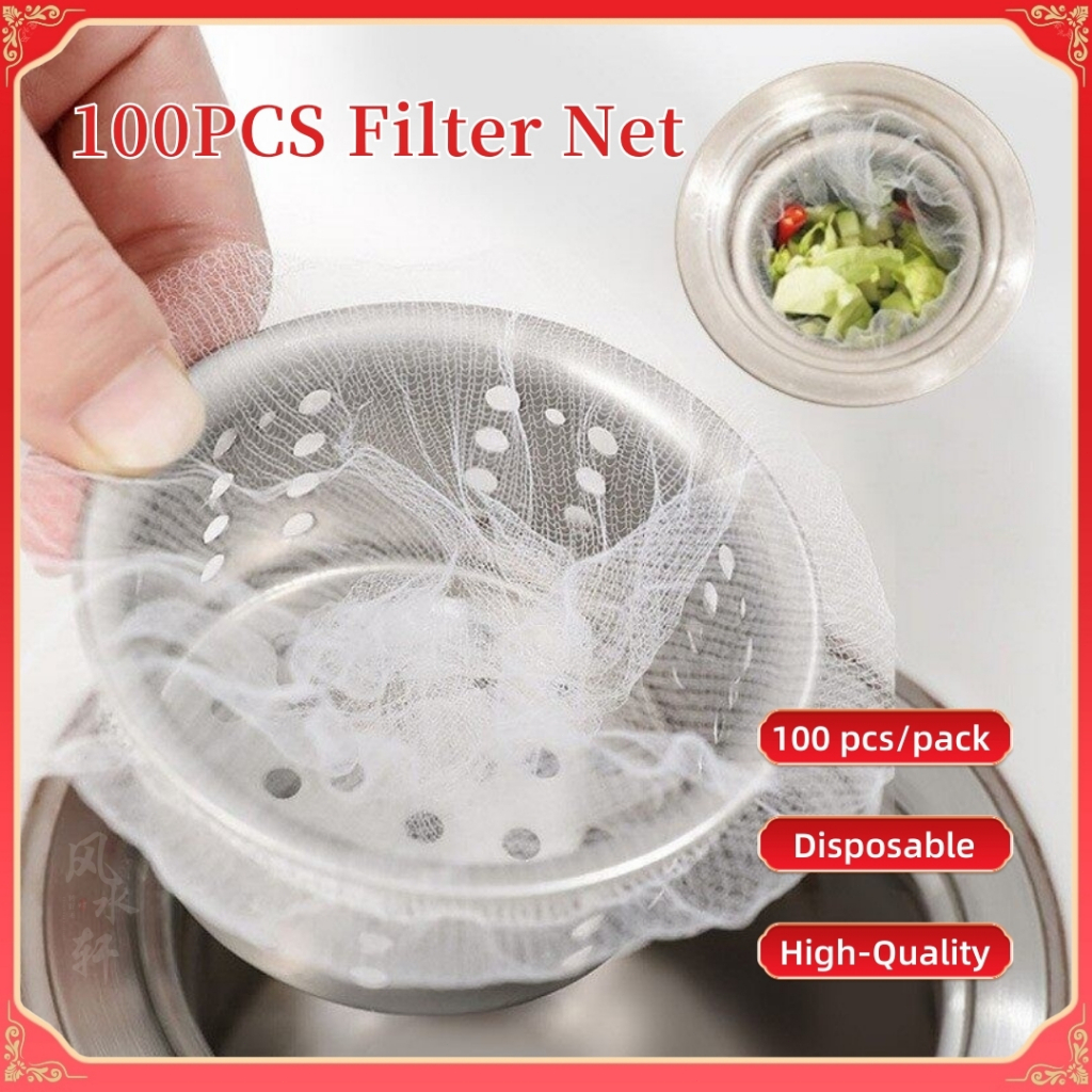 100pcs Kitchen Bathroom Hair Prevent Sink Colanders Strainers Tools ...