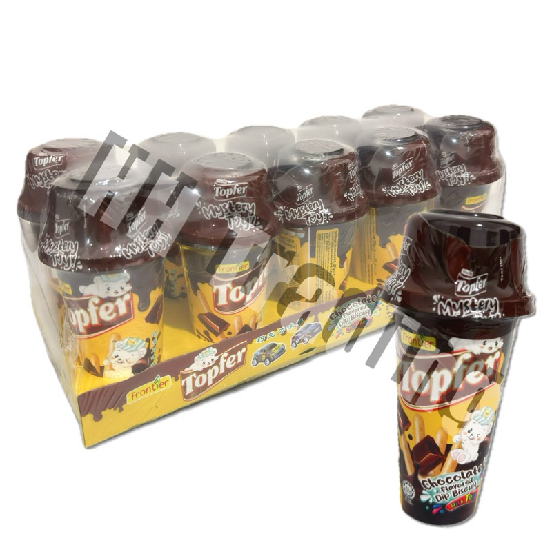 37g x 10’s TOPFER CHOCOLATE FLAVORED DIP BISCUIT WITH MYSTERY TOY ...