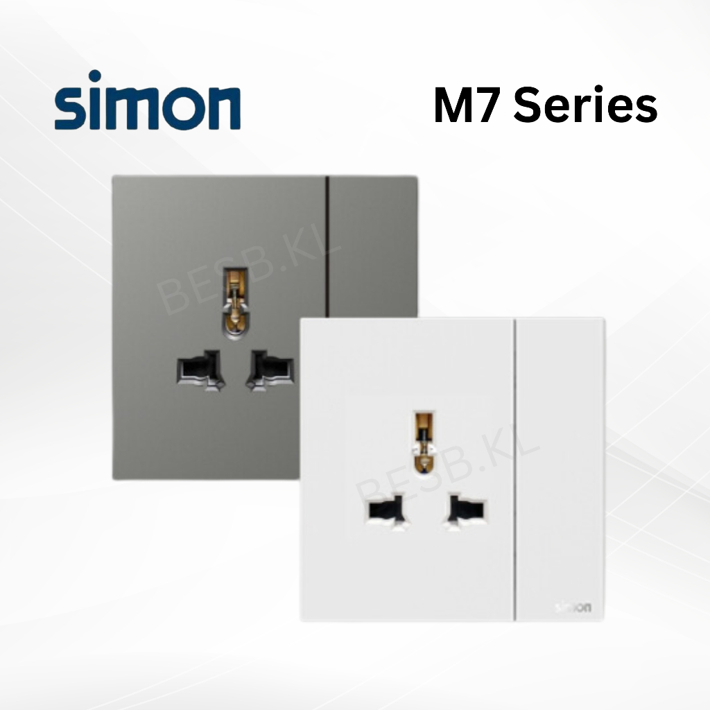Simon M7 661089 13A Universal Switched Socket Outlet Hotel Socket ...