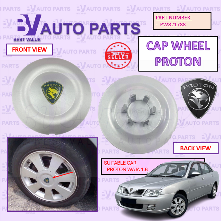 💫MALAYSIA READY STOCK💫PROTON WAJA 1.6 158MM CAP WHEEL SPORT RIM CENTER ...