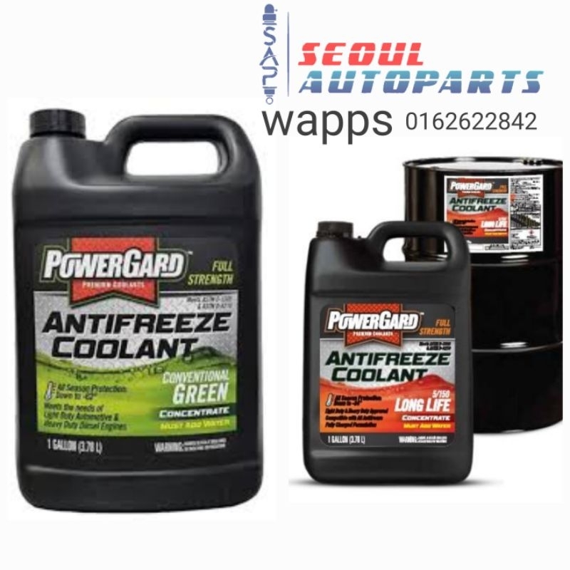 COOLANT 3.78L - USA POWERGARD = GREEN & RED | Shopee Malaysia