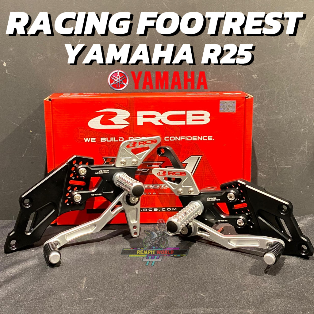 RACING FOOTREST YAMAHA R25 R3 MT25 RCB Single Footres TEMPAT PIJAK KAKI ...