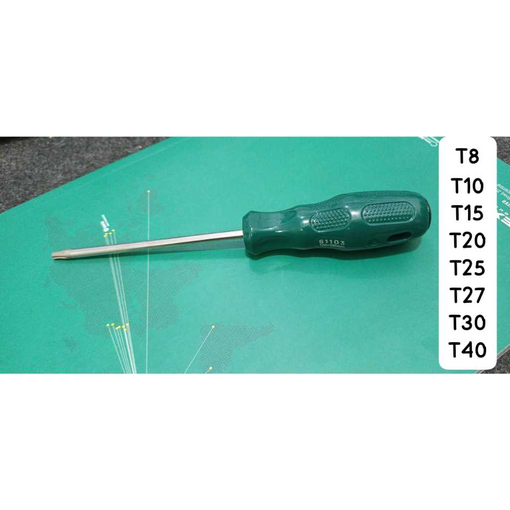SATA T8-T40 A SERIES SCREW DRIVER TORX 61101-61108 | Shopee Malaysia