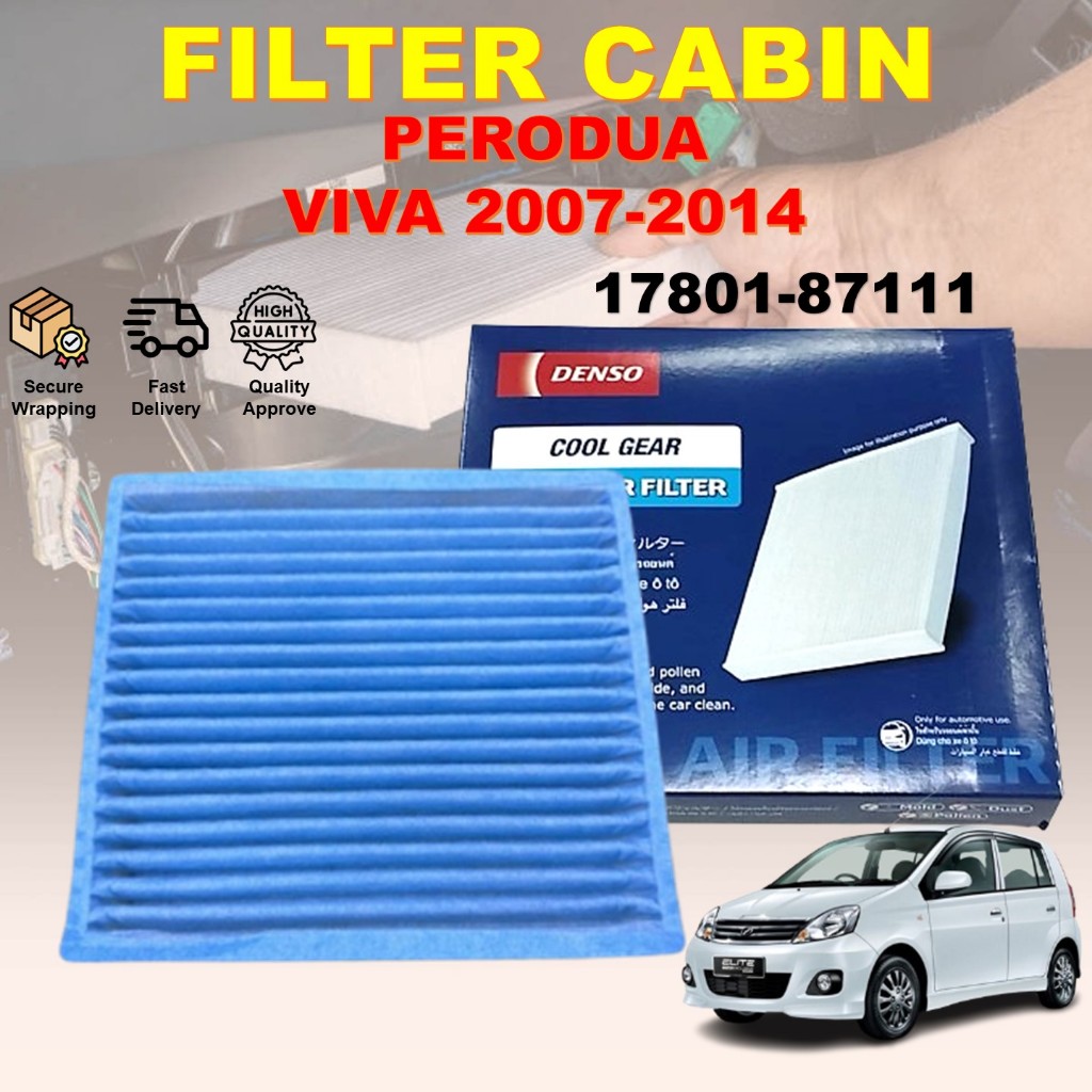 Buy10 Free 1 17801-87111 PERODUA VIVA (2007-2014) AIRCOND CABIN FILTER ...