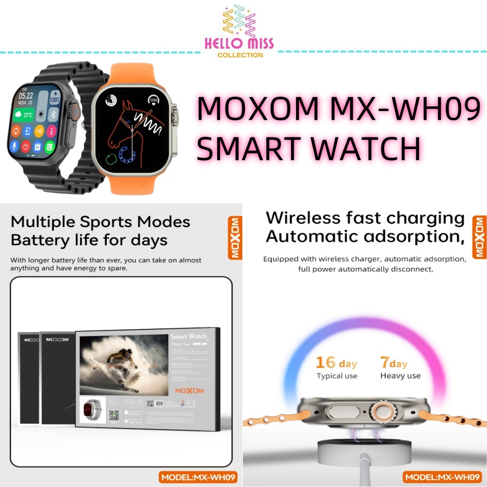 MOXOM MX-WH09 2.2inch ADVENTURER SMART WATCH WIRELESS 5.0 MULTI ...