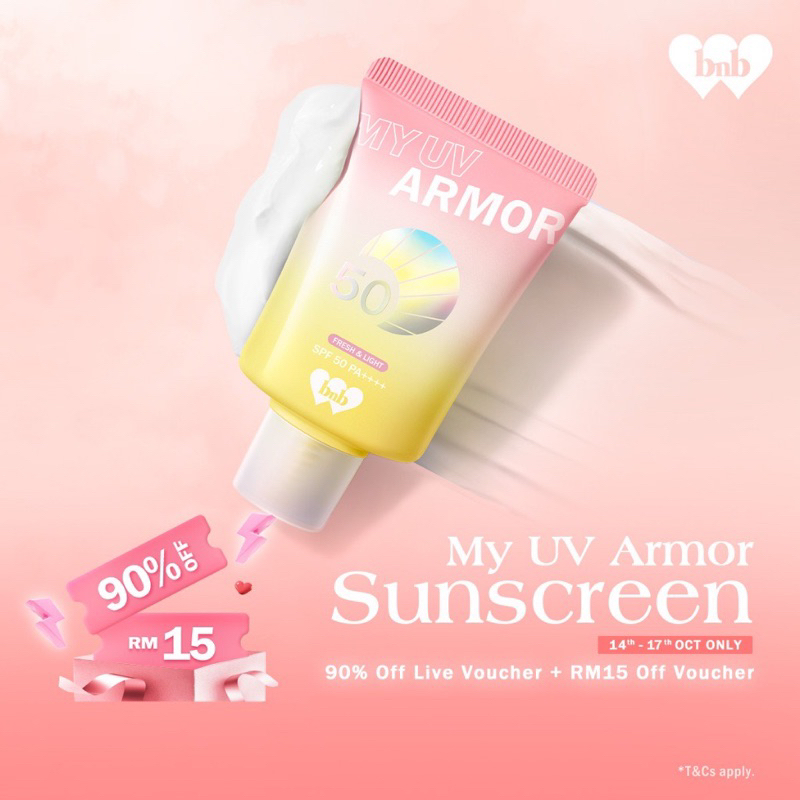 BNB barenbliss My UV Armor Sunscreen SPF 50 PA++++ [Zero Burden, Skin Barrier Friendly] 30g ...