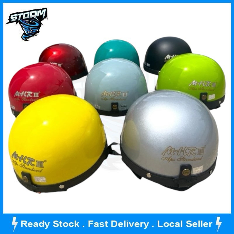 MHR III HELMET HAFT CUT HELMET KURA KURA MOTORCYCLE TOPI KELEDAR ...