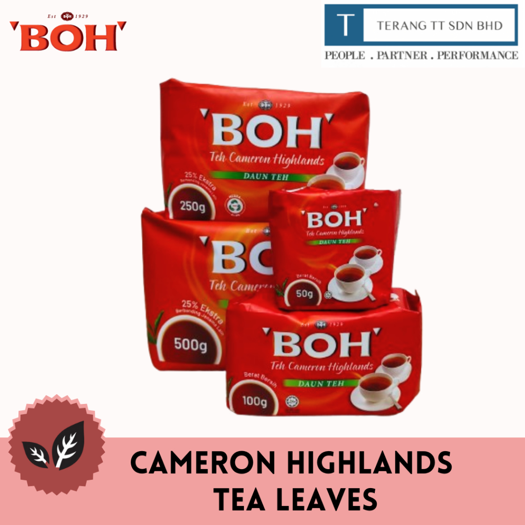 BOH Cameron Highlands Tea Leaves (500g / 250g / 100g / 50g) | Shopee ...