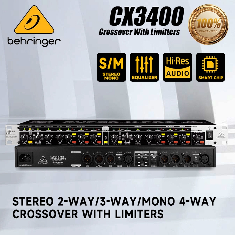 Behringer SUPER-X PRO CX3400 high-precision stereo 2-channel/3-channel ...