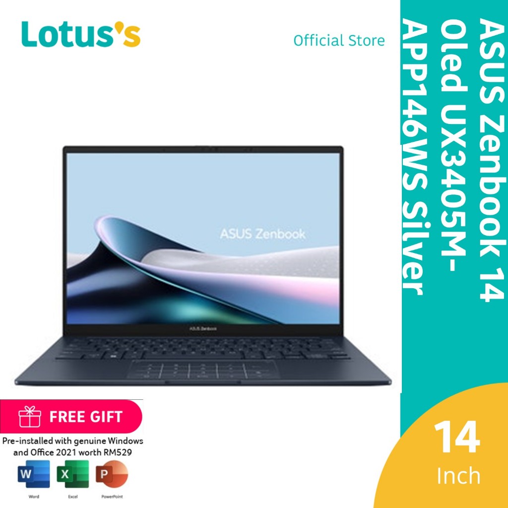 ASUS Zenbook 14 Oled UX3405M-APP146WS Silver (CU7-155H,32GB,1TB,14",W11 ...