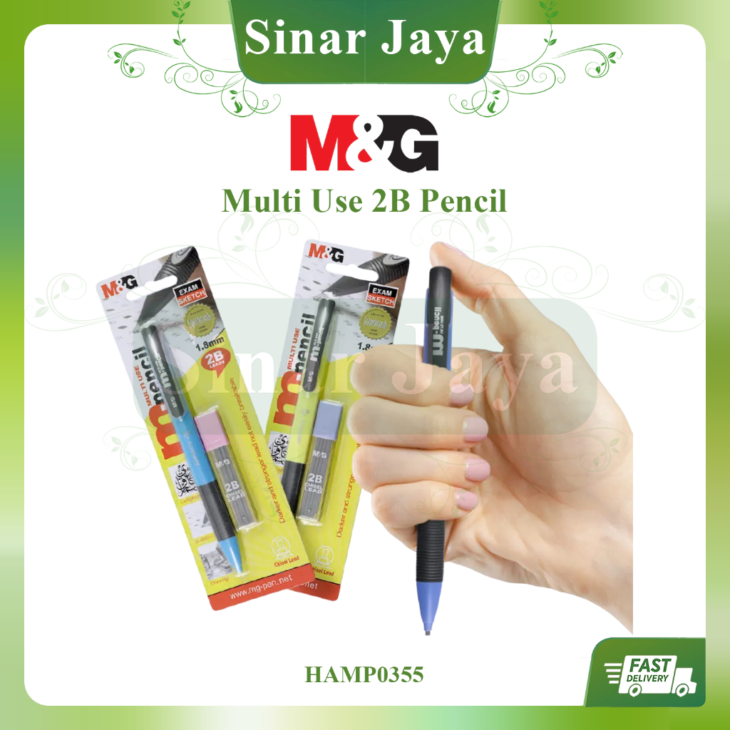 [SJ] M&G Multi Use 2B Pencil 1.8mm / Auto / Mechanical Pencil Lead / Pensel Jawi Khat ...