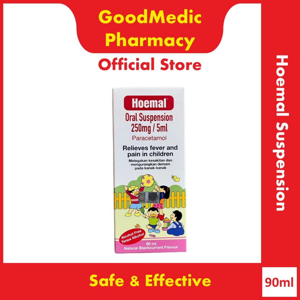 Hoemal Paracematol 250mg per 5ml Oral Suspension (90ml) | Shopee Malaysia
