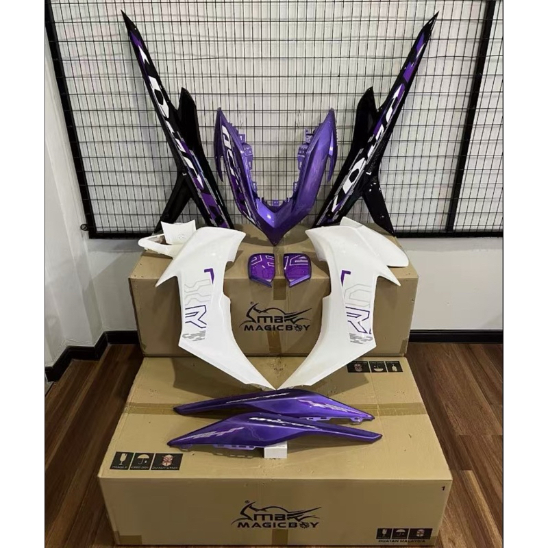 MAGIC BOY YAMAHA AERO NVX 155 V2 ID24 (41) WHITE ROYAL PURPLE/WHITE ...