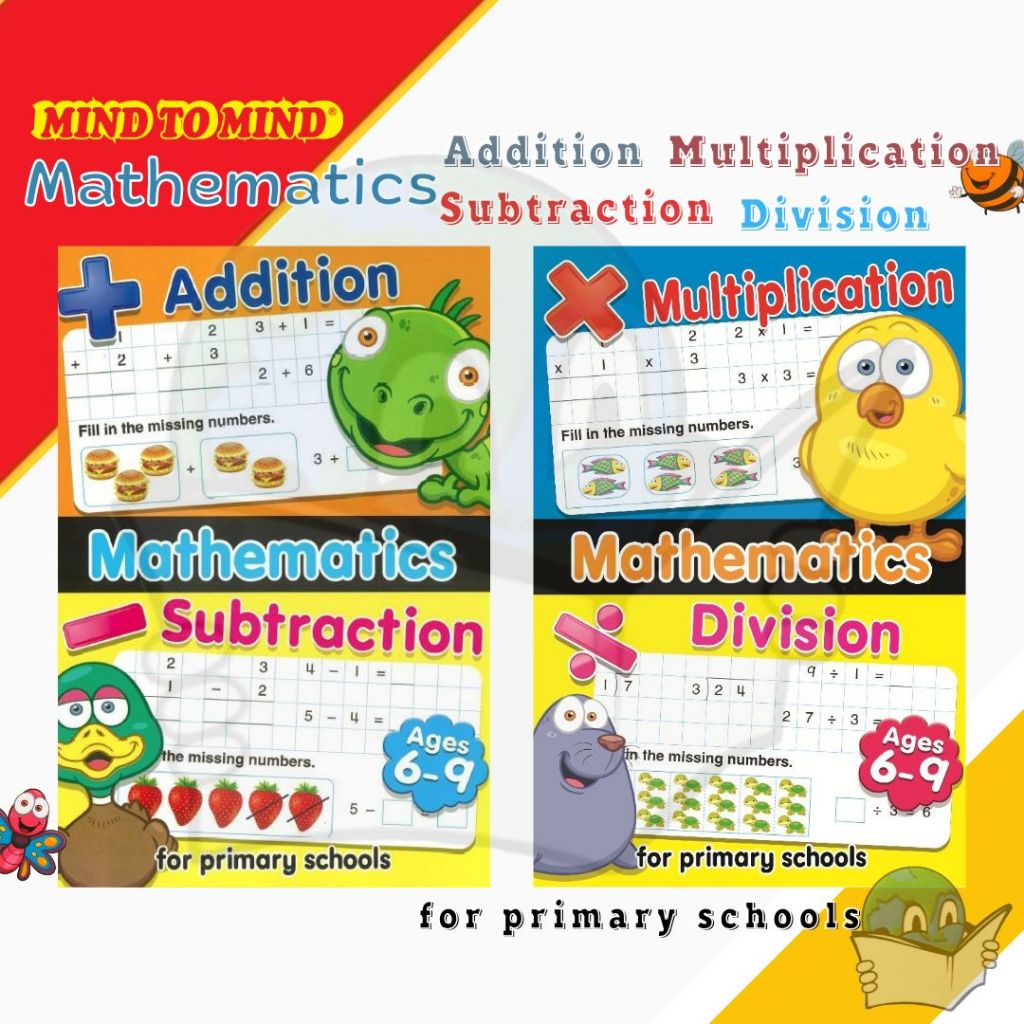 Mathematics - Addition&Subtraction/Multiplication&Division[Mind To Mind] | Shopee Malaysia