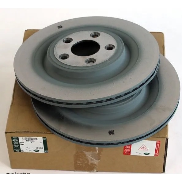 ( 100% ORIGINAL ) JAGUAR XF XJ XK S-TYPE REAR BRAKE DISC SET C2D26352 ...