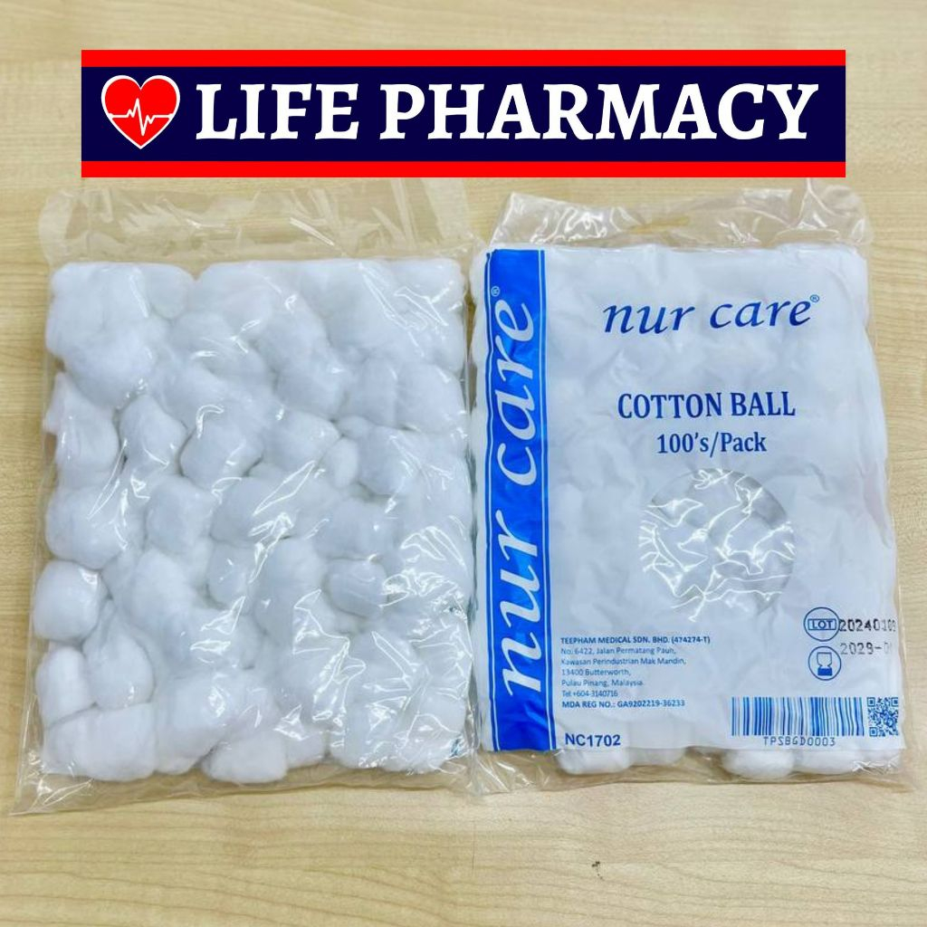 MEDICAL GRADE COTTON BALL 100 PCS | Shopee Malaysia
