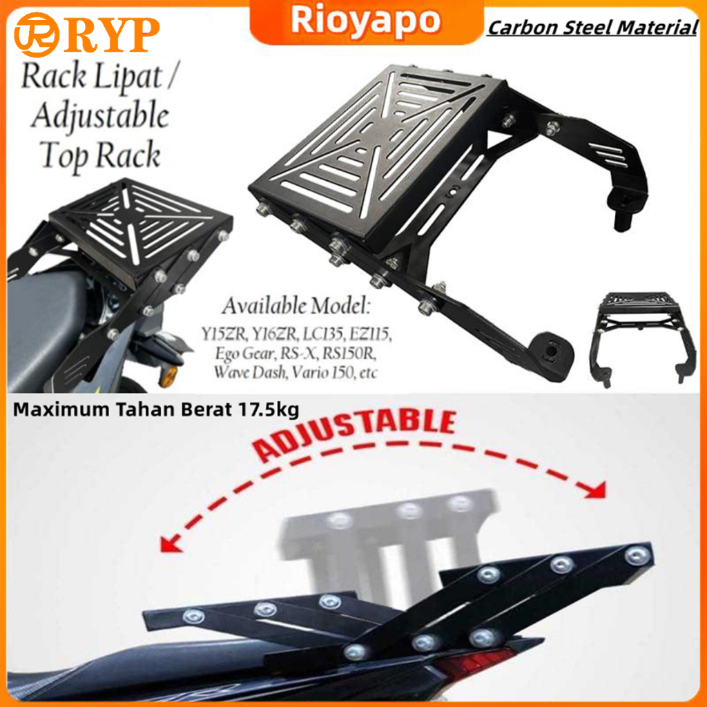 RYP ADJUSTABLE Rack Moto FOR YAMAHA LC135 V1/V2/V3/V4/V5/V6/V7/V8 Y15ZR ...