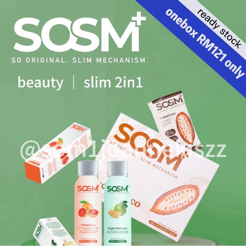 SOM1 SOSM+ slimming product POCKETCOCO 100% effective HALAL APPROVED ...