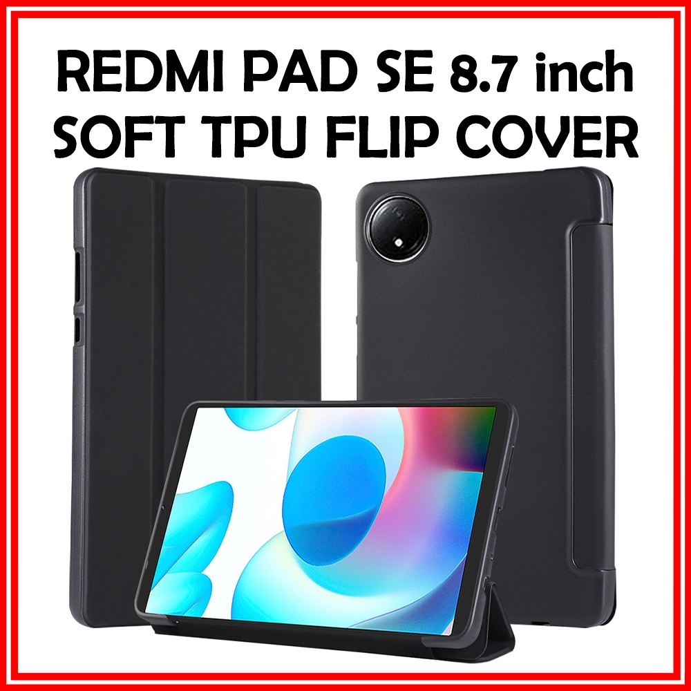 RedMi Pad Se 8.7 inch Soft Tpu Flip Casing Red Mi Pad SE 8.7 Flip Cover ...