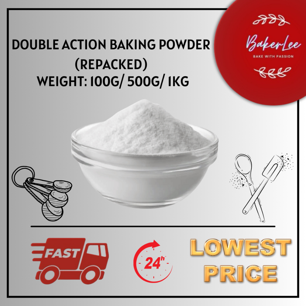 PREMIUM QUALITY DOUBLE ACTION BAKING POWDER 100G / 500G / 1KG (READY ...