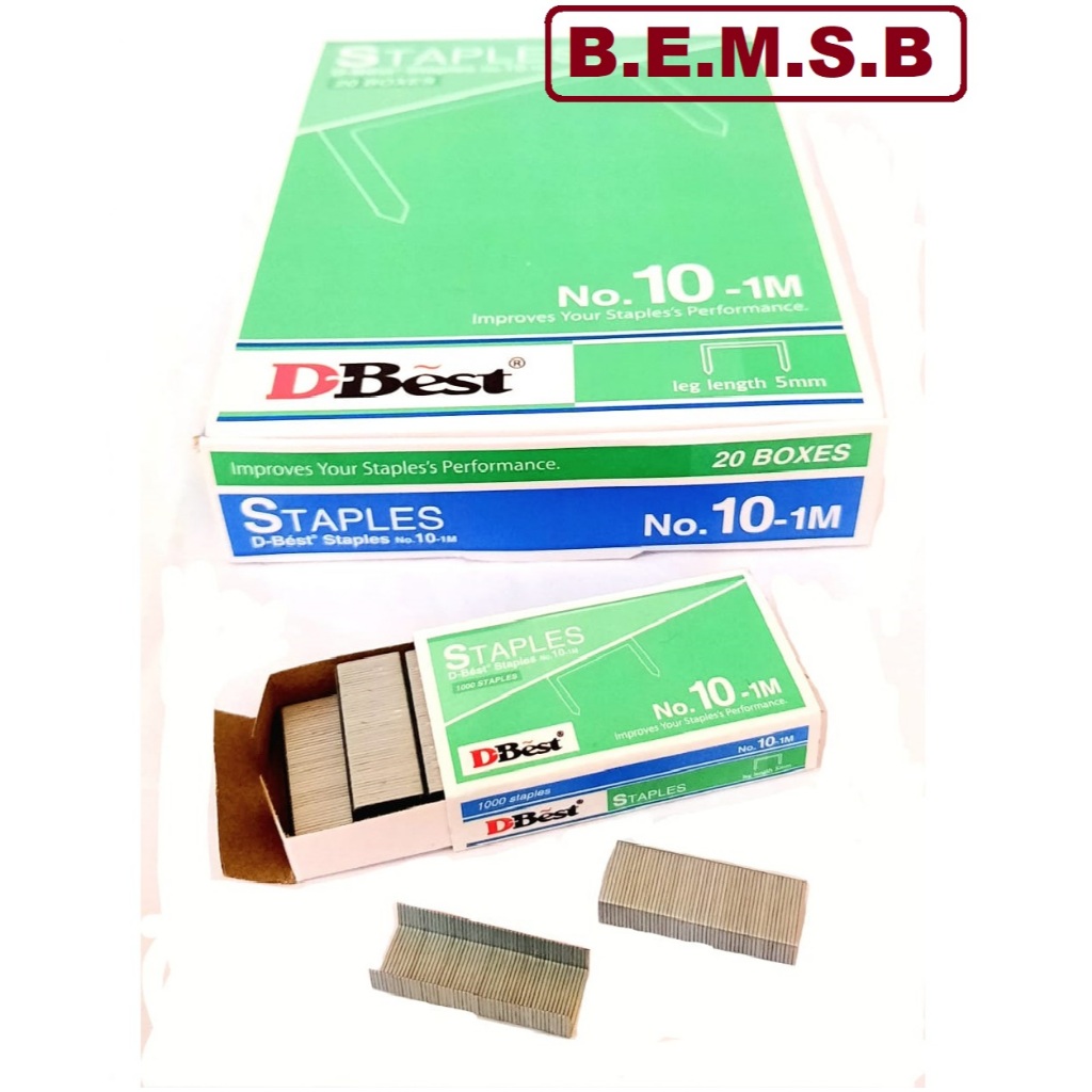 STAPLES NO.10-1M / BULLET / REFILL (20 SMALL BOX / BIG BOX) | Shopee ...