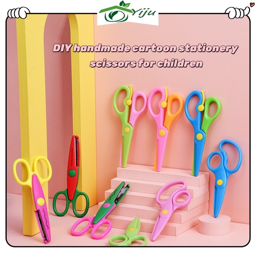 【Ready Stock】Kids Safety Plastic Scissors Paper Cut DIY Photo Album ...