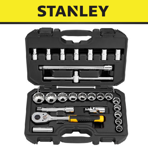 STANLEY STMT45503 Pear Head Ratchet Set Metric 1/2DR | 26PCS ( 1 Set ...