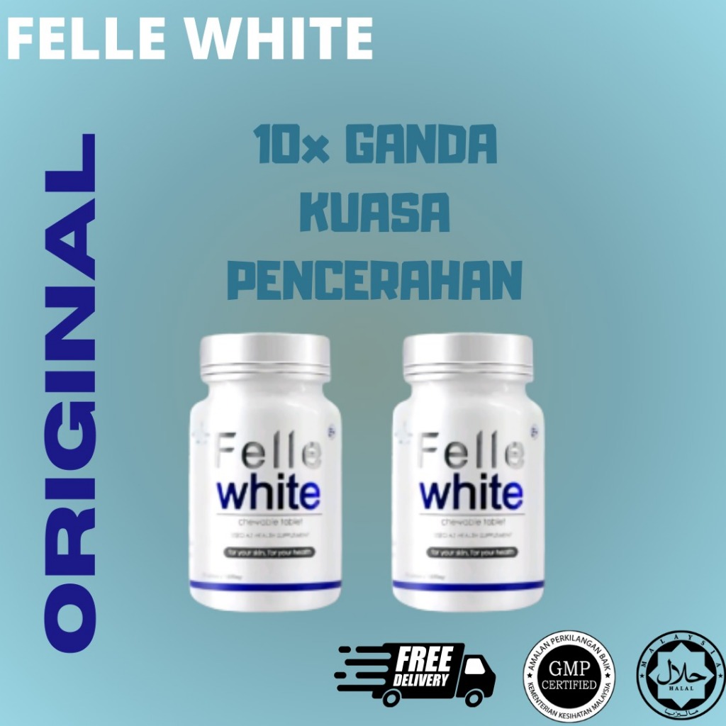 FelleWhite HQ 10Xwhitening Booster Ubat Putih seluruh Tubuh Whitening ...
