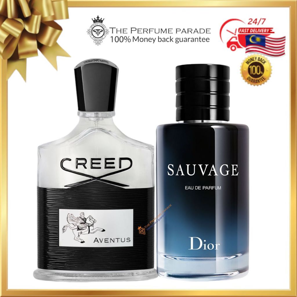 [Best Combo Pack] Perfume Sauvage Edp 100ml + Creed Aventus Edp 100ml Fragrance For Men[WPB ...