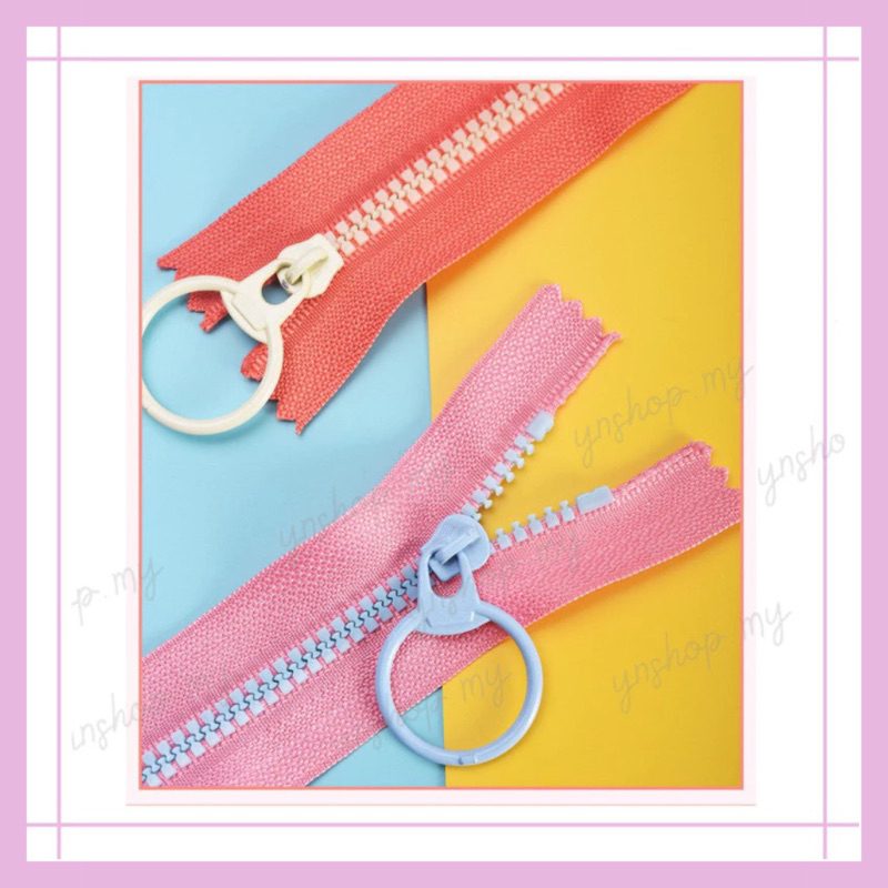 8 Inci 12 Inci Candy tone colour ring puller zippers| lollipop zipper ...